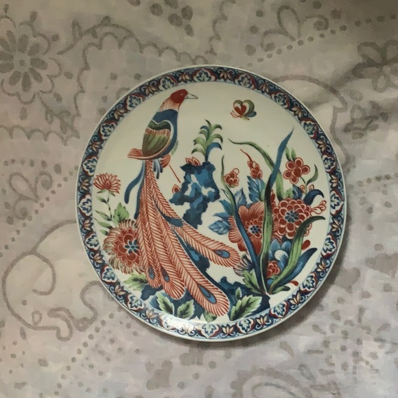 Vintage | Accents | Vintage Genin Trudeau Peacock Bird Plate Made In ...